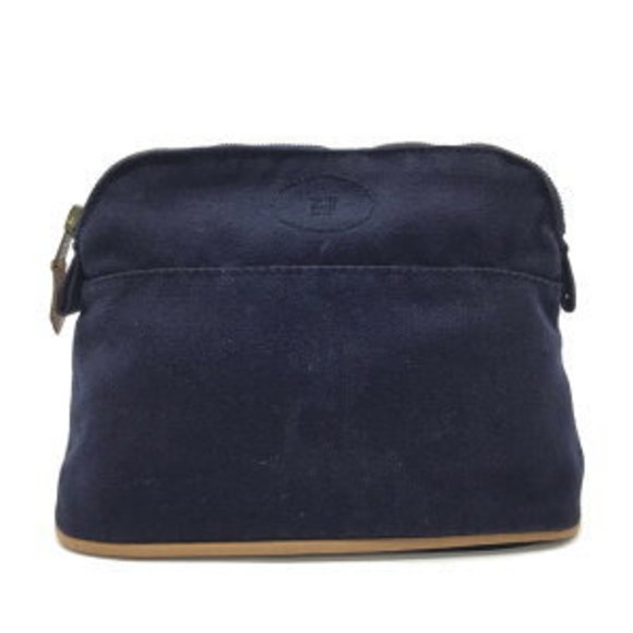 Hermes | Bags | Hermes Polide Pouch Pm Accessory Case Cosmetic Navy ...